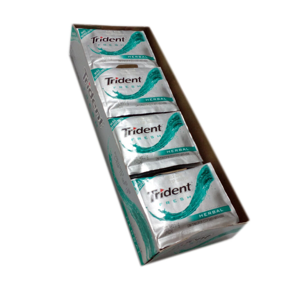 CHICLES TRIDENT FRESH HERBAL 24X3UND – MUNDO DULCES 17