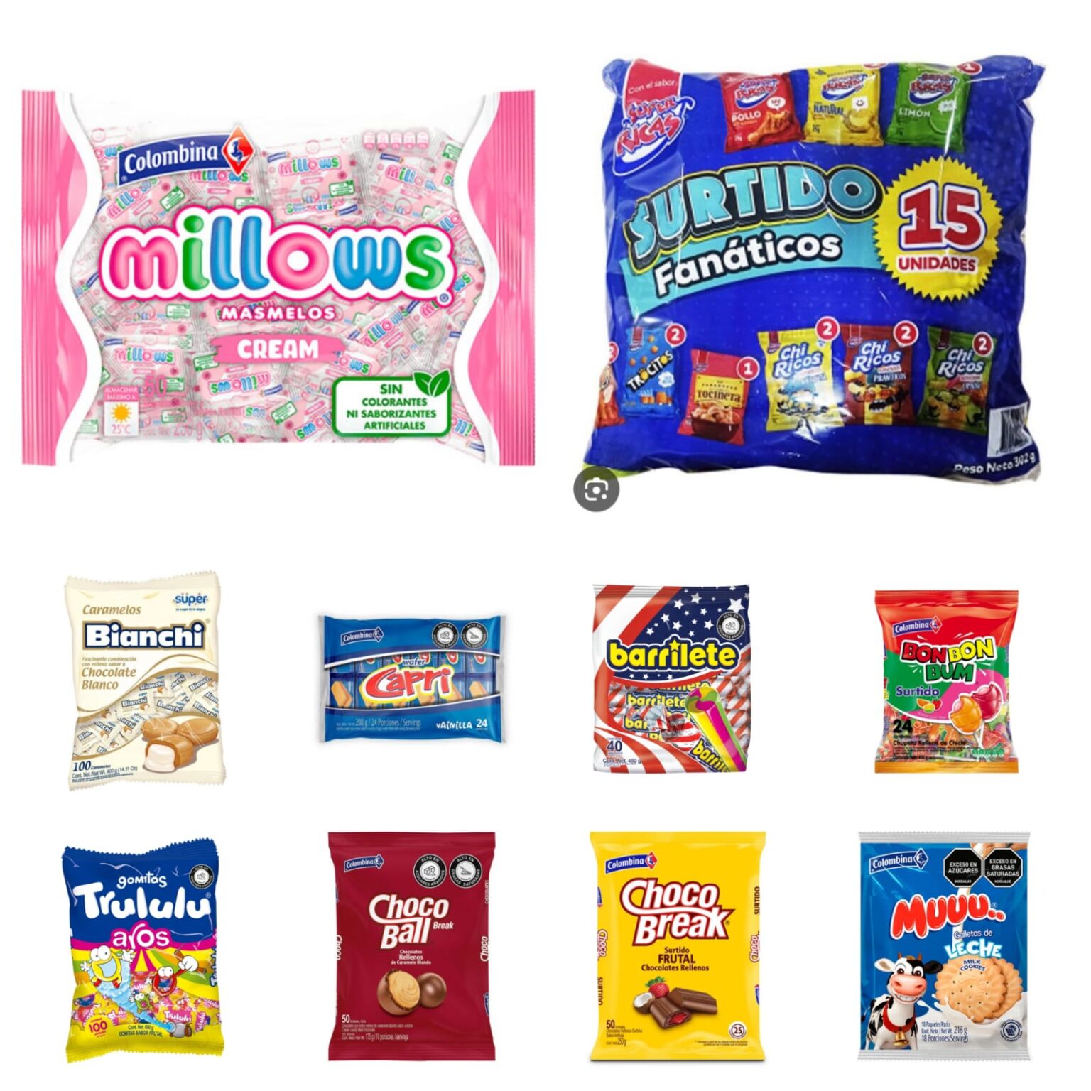 Combo Escolar Mundo Dulces 17